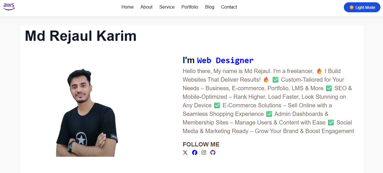 Rejaul Karim - Web Developer